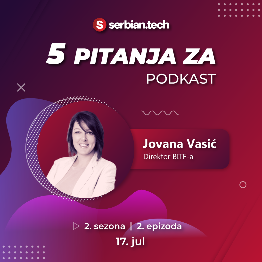 5 pitanja za... Jovanu Vasić - SerbianTech podcast